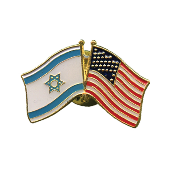 Israel and USA Flag Lapel Pin | Jewish Voice